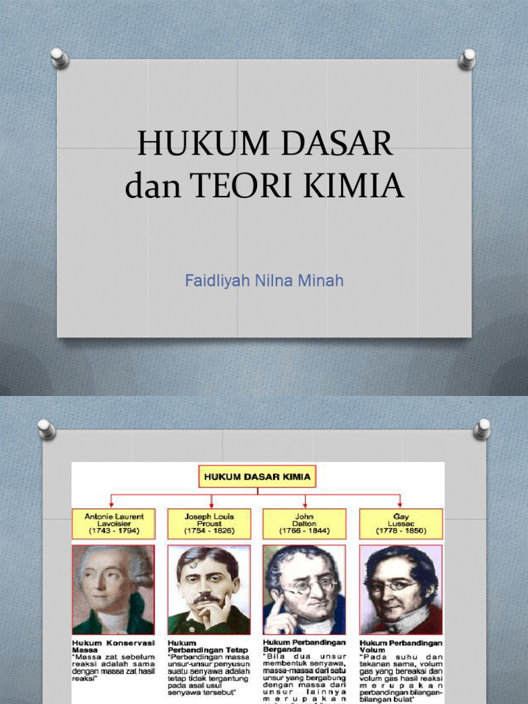 Hukum Hukum Dasar Kimia Ppt Rev | PDF