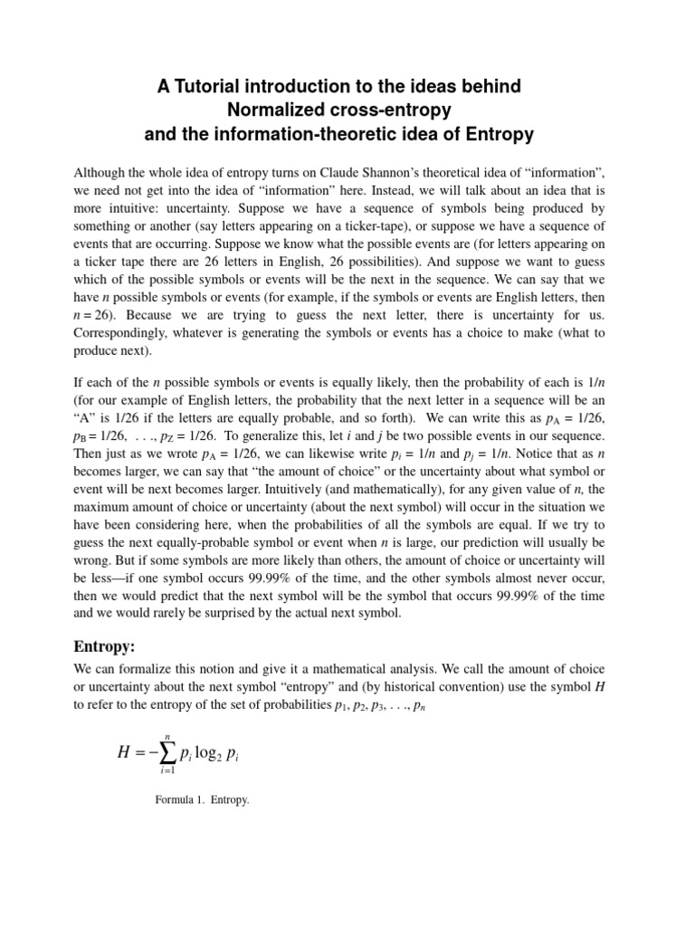 Info Entropy Pdf Entropy Logarithm