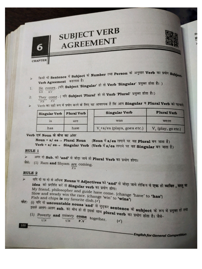 sub-verb agreement | PDF