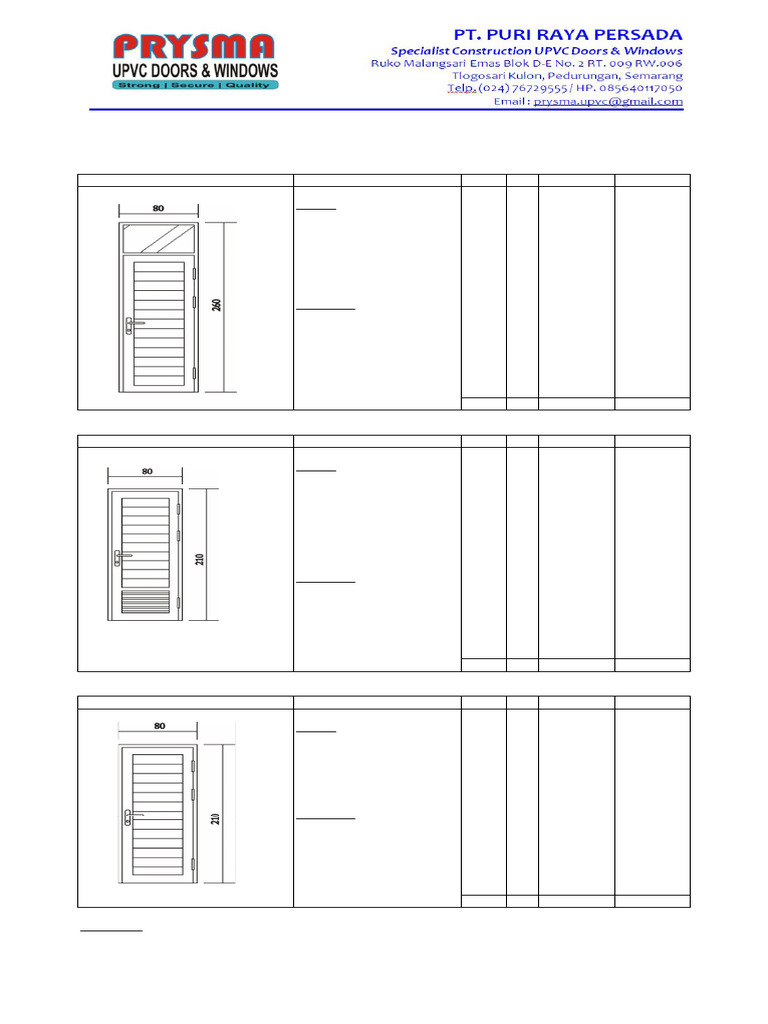 Pintu Toilet UPVC | PDF