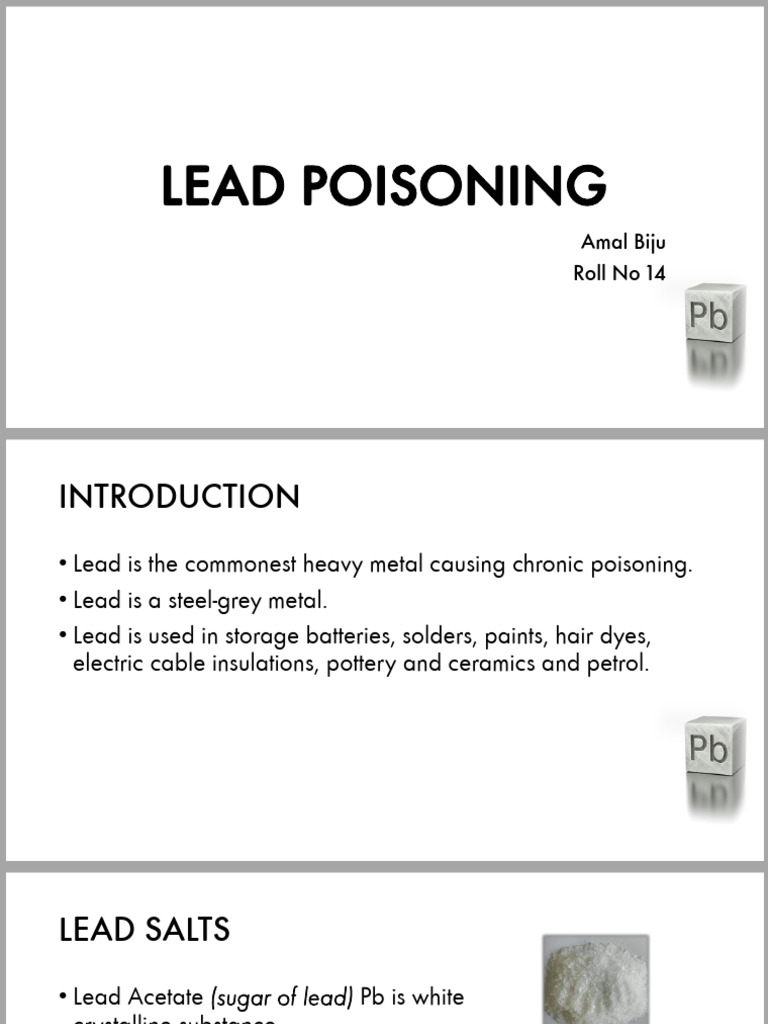 Lead Poisoning | PDF | Lead | Anemia