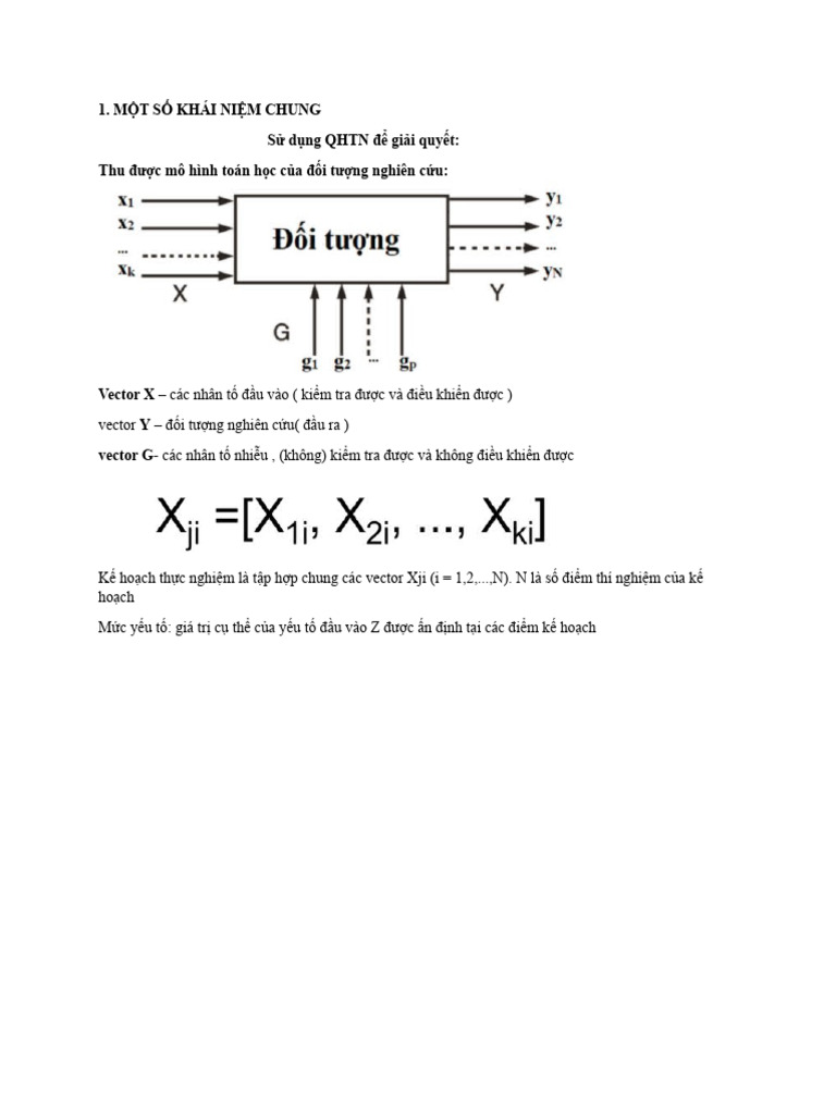 bài 1 quy hoạch thực nghiệm | PDF