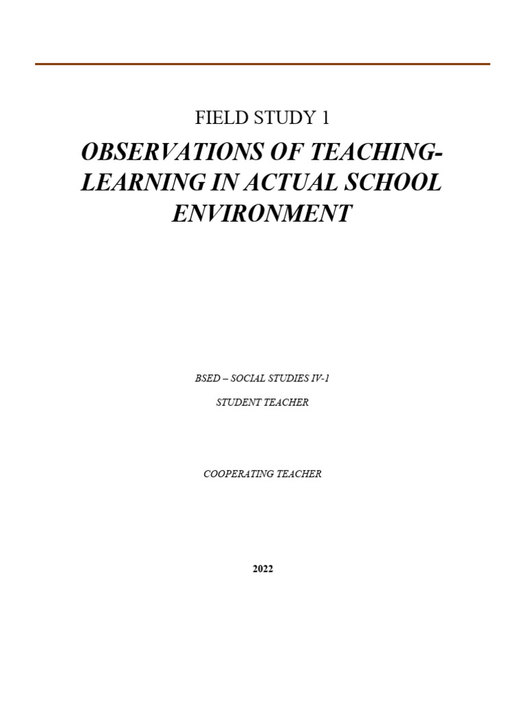 FS 1 Template | PDF | Learning | Differentiated Instruction