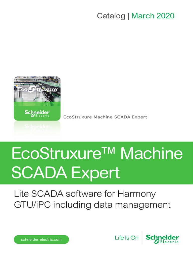 Catalog EcoStruxure Machine SCADA Expert Lite SCADA Software For ...