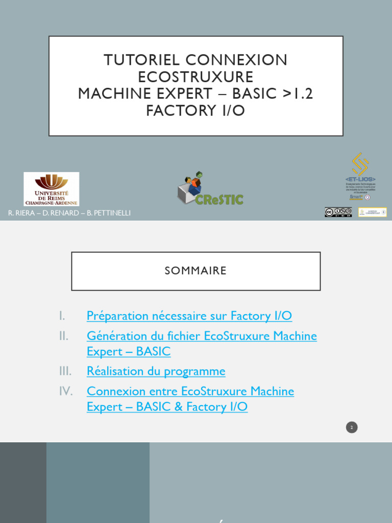 Connexion EcoStruxure Machine Expert | PDF | De base | Logiciel