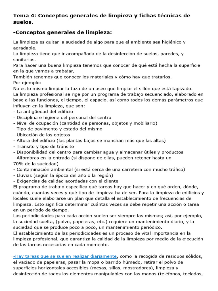 Tema 4 mio | PDF | Loseta | Agua