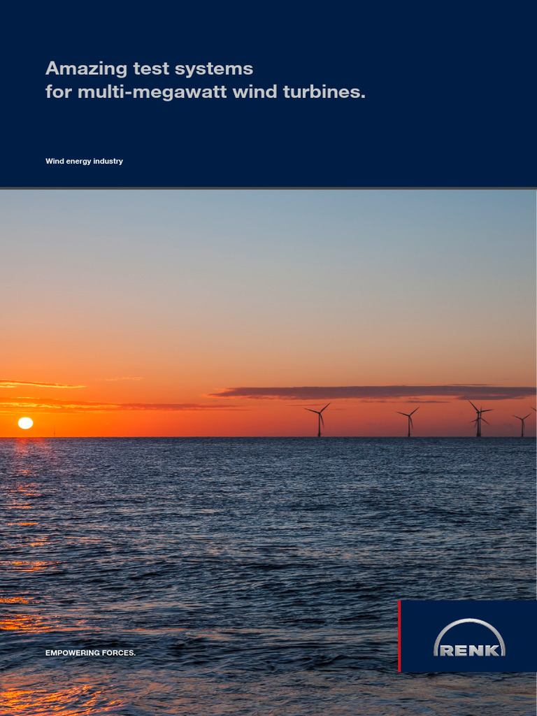 Advanced Test Systems for Wind Turbines | PDF | Bearing (Mechanical ...