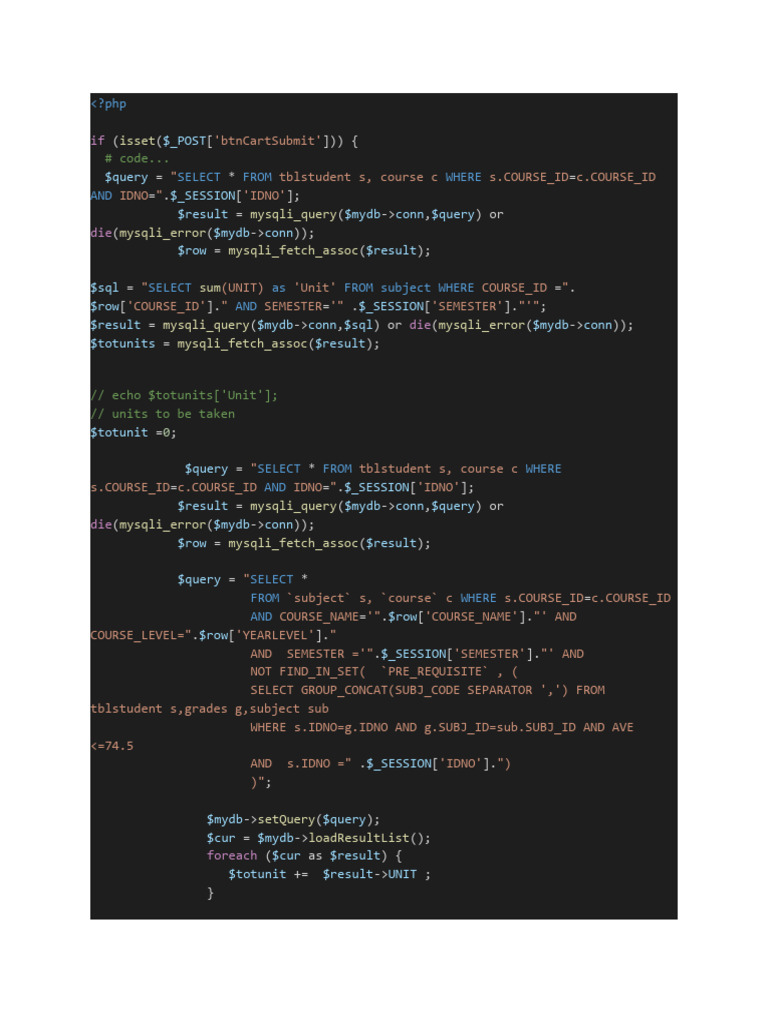 coursesubject.php | PDF | Data Management | Computing