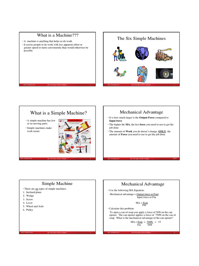 Simple Machines | PDF