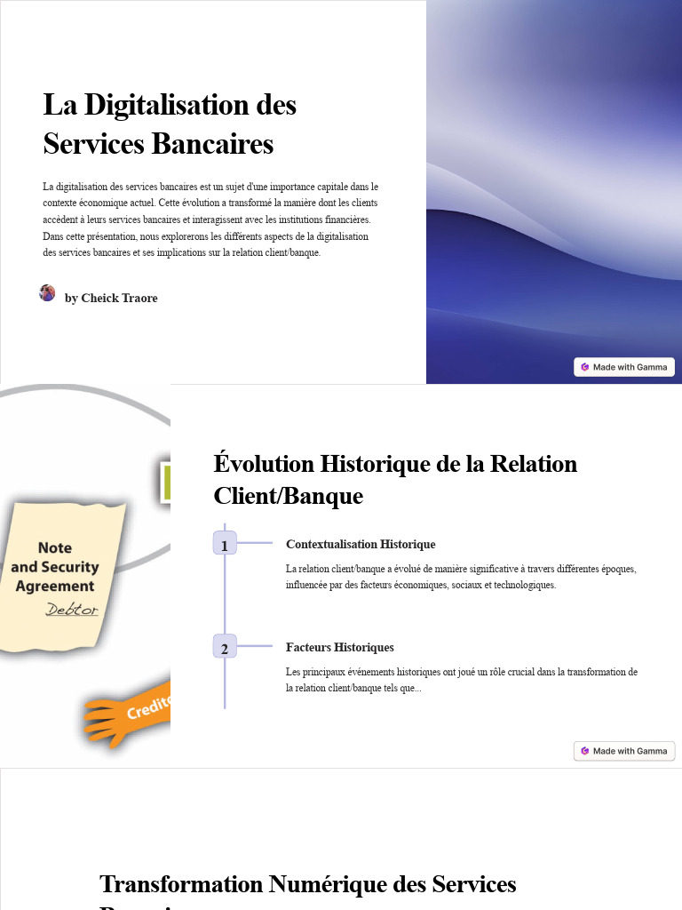 Digitalisation des Services Bancaires | PDF | Banques | la communication