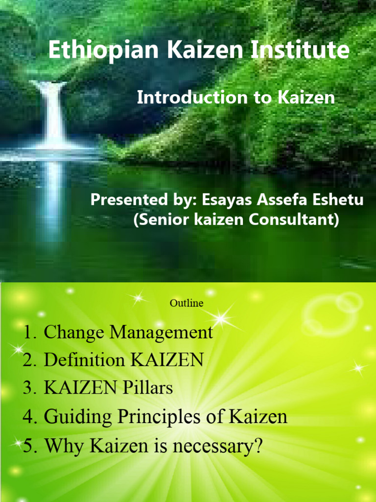 Introduction To Kaizen by Esayas Assefa | PDF | Attitude (Psychology) | Change Management