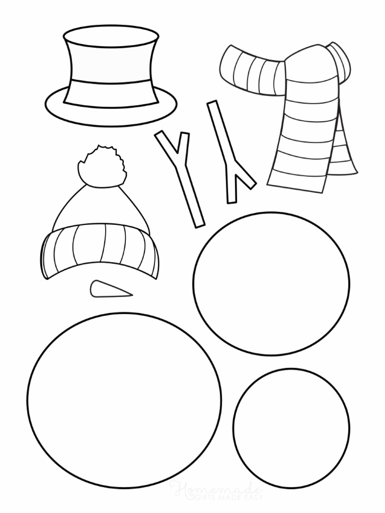 Snowman Template Build Your Own | PDF