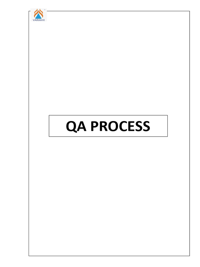 17 Qc Procedure Qa Sop Pdf Quality Assurance Specification Technical Standard