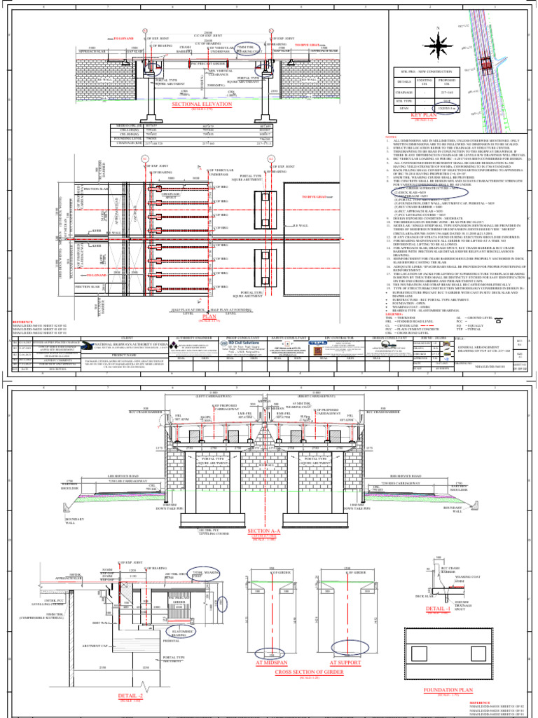 General Arrangement Drawing VUP NH-965 | PDF | Real Estate | Civil ...