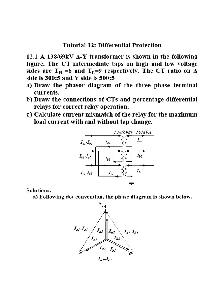 EE4533_Tutorial_11_solutions.pdf | PDF | Transformer | Manufactured Goods