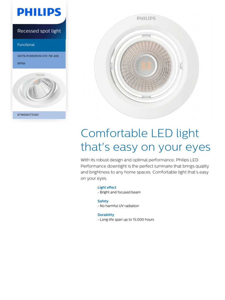 Spotlight 7W | Download Free PDF | Light Emitting Diode | Manufactured Goods