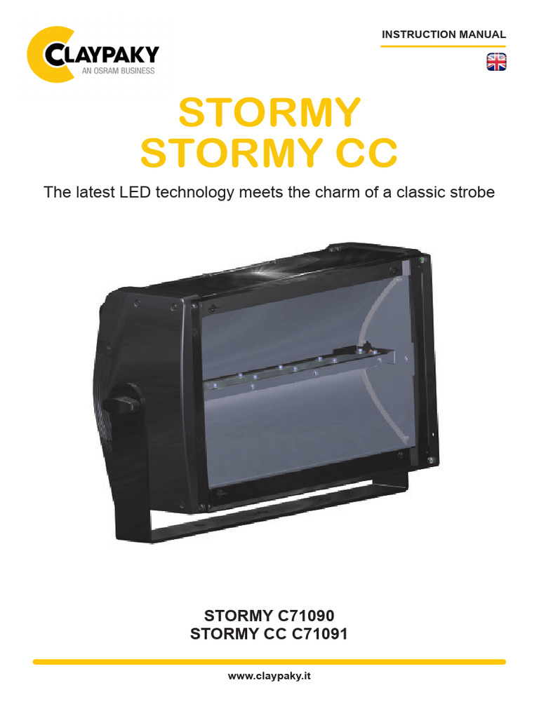 Clay Paky Stormy CC | PDF | Flash (Photography) | Electrical Connector