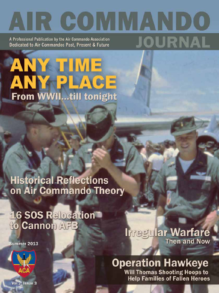 Air Commando Journal (Summer 2013) | PDF | Airborne Forces | Warfare