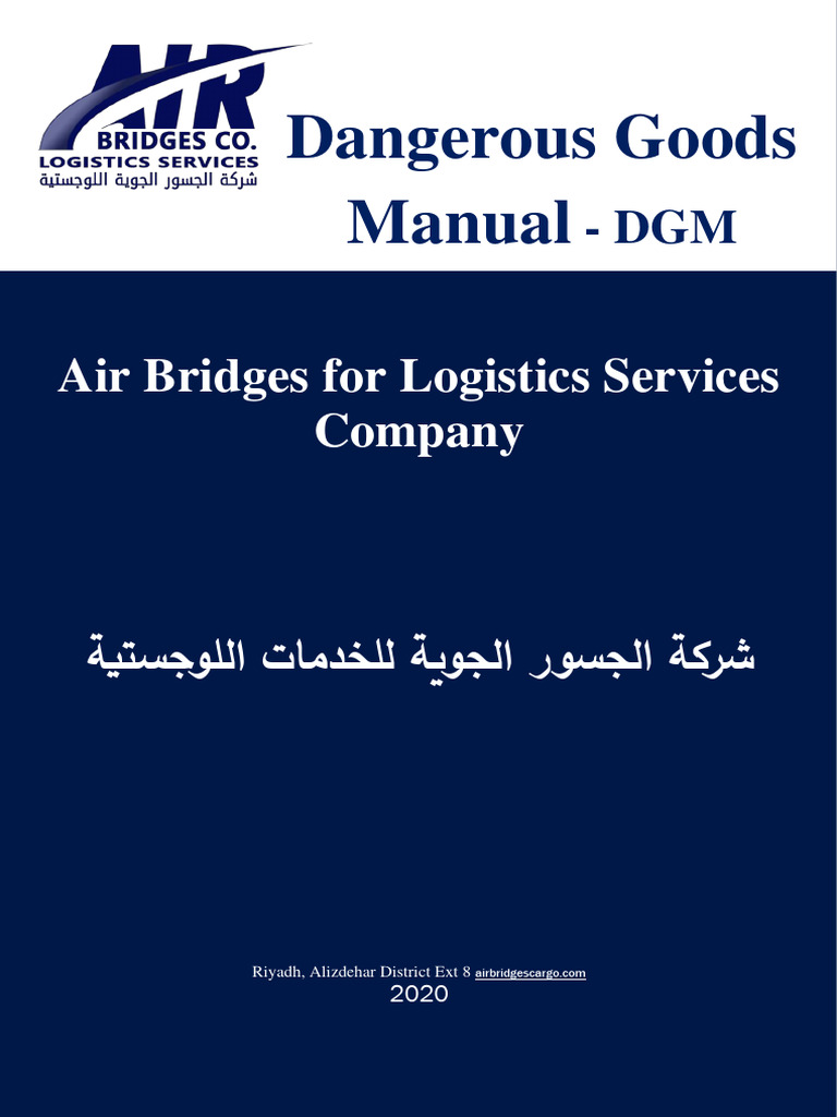 Dangerous Goods Handling Manual | PDF | Dangerous Goods | Cargo