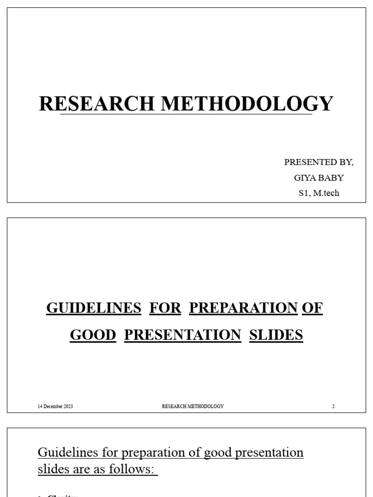 Research Methodology Ppt1 | PDF | Methodology | Graphics