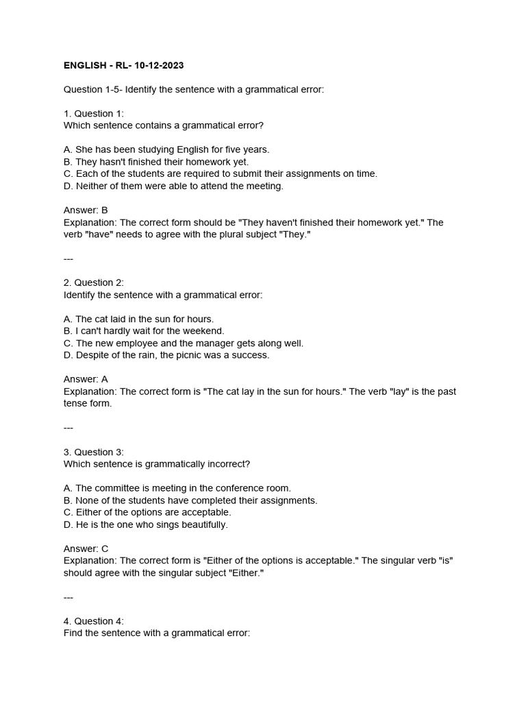 English - 10-12-2023 | PDF | Verb | Learning English - 10-12-2023 | PDF | Verb | Learning