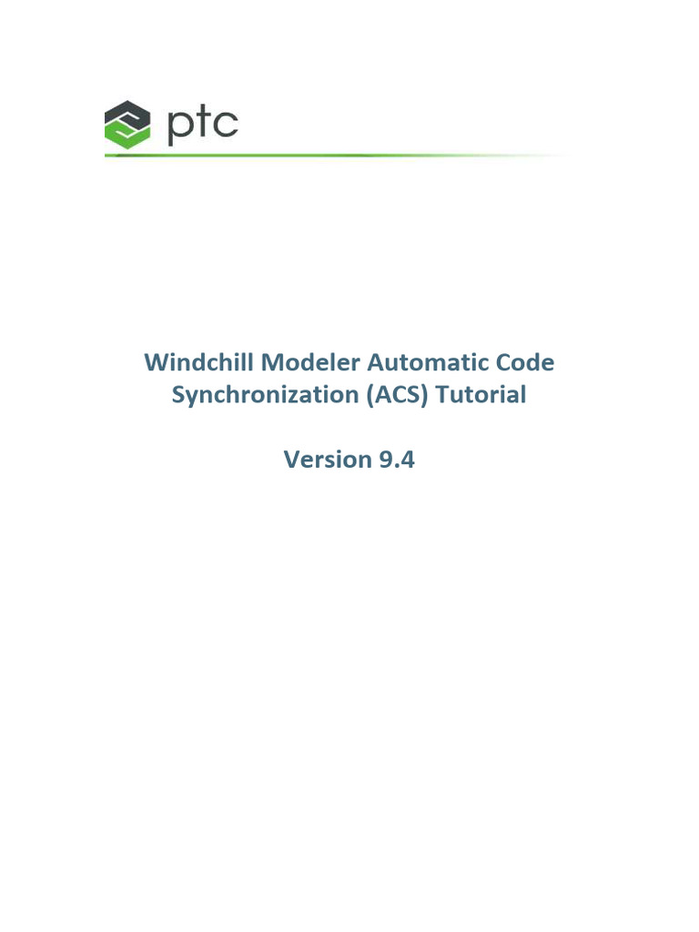 WindchillModeler ACS Tutorial | PDF | Copyright Infringement | Library ...