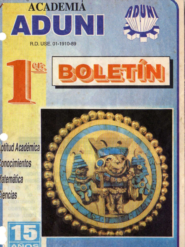 1º Boletin ADUNI 1995 | PDF