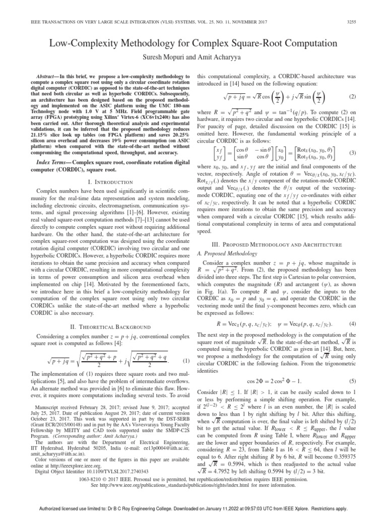Efficient Complex Square Root Method | PDF | Applied Mathematics ...