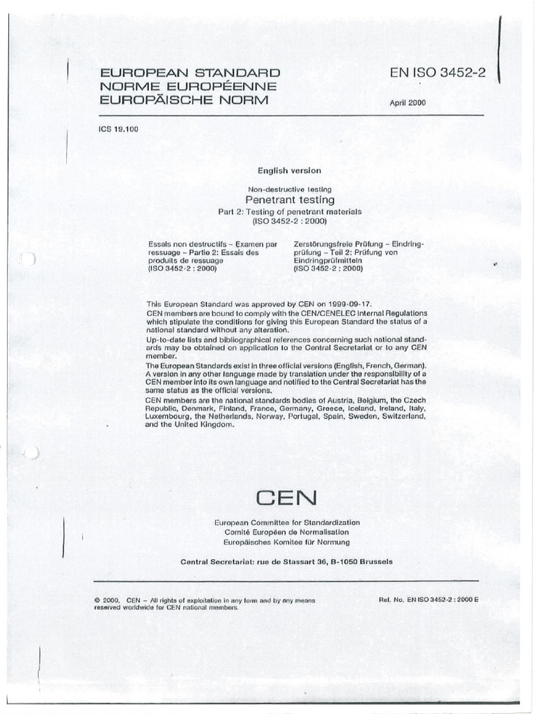 EN ISO 3452-2 2000 Comprimat | PDF