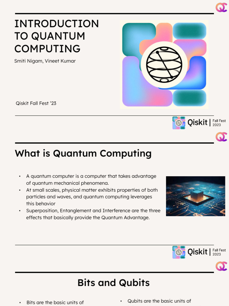 1 - Introduction To Quantum Computing | PDF | Quantum Computing | Quantum Entanglement