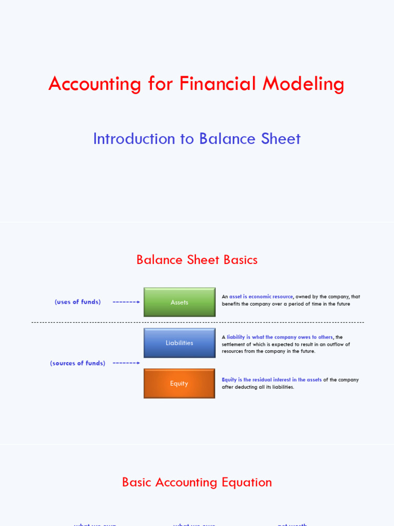 001 Bs-Intro | PDF | Balance Sheet | Equity (Finance)