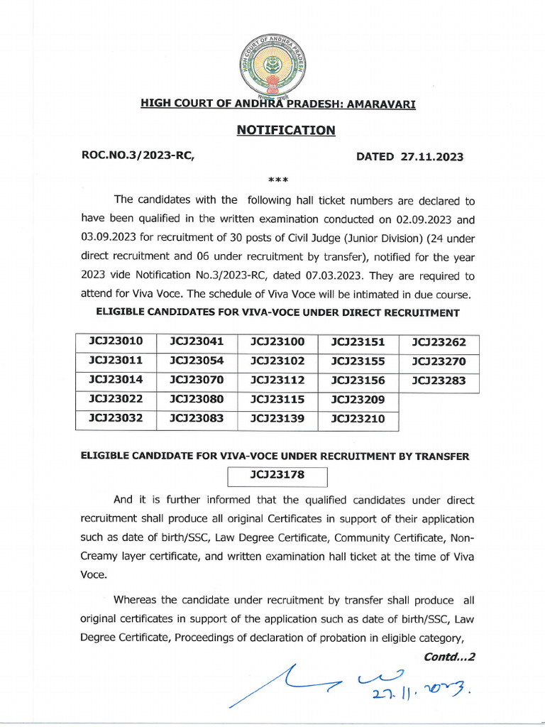 JCJ-Notification 27.11.2023 | PDF