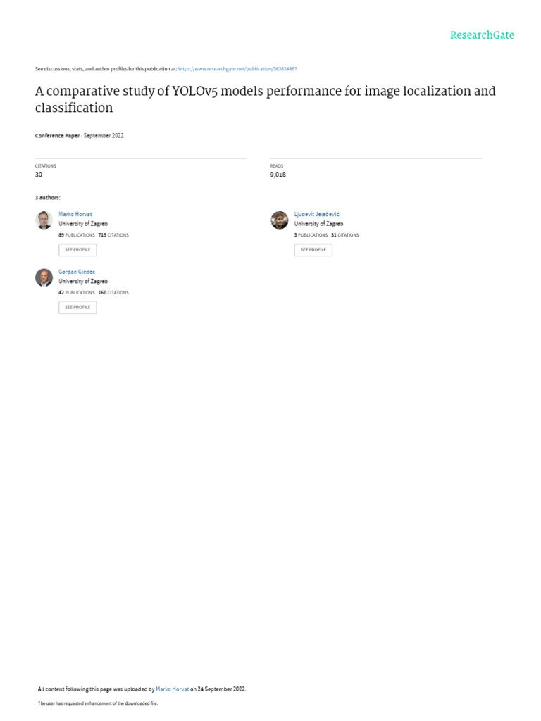 Yolov 5 | PDF | Computer Vision | Machine Learning