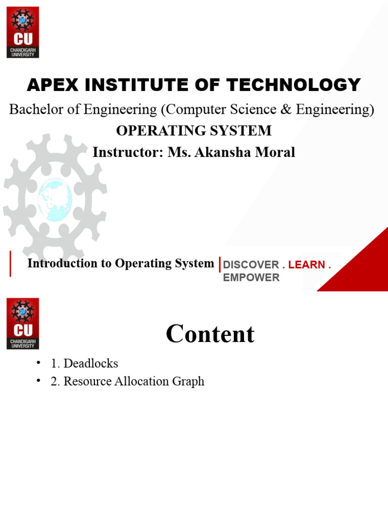 Deadlock and Resource Allocation Graphs | PDF | Computing | Computer Science