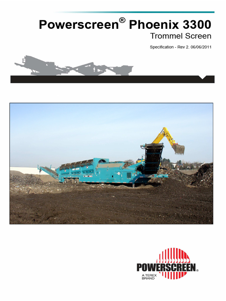 26.0 Powerscreen Phoenix 3300 Tech Spec RevX 16-05-2011 Phoenix | PDF ...