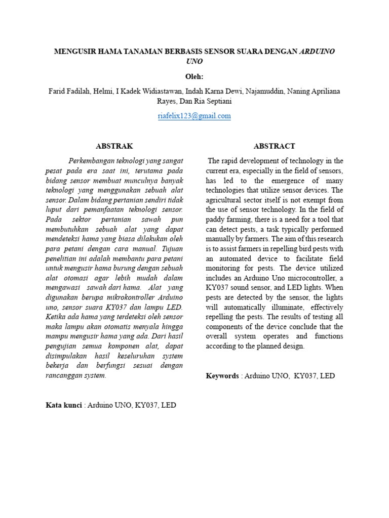 Artikel Pengukuran Dan Instrumentasi | PDF