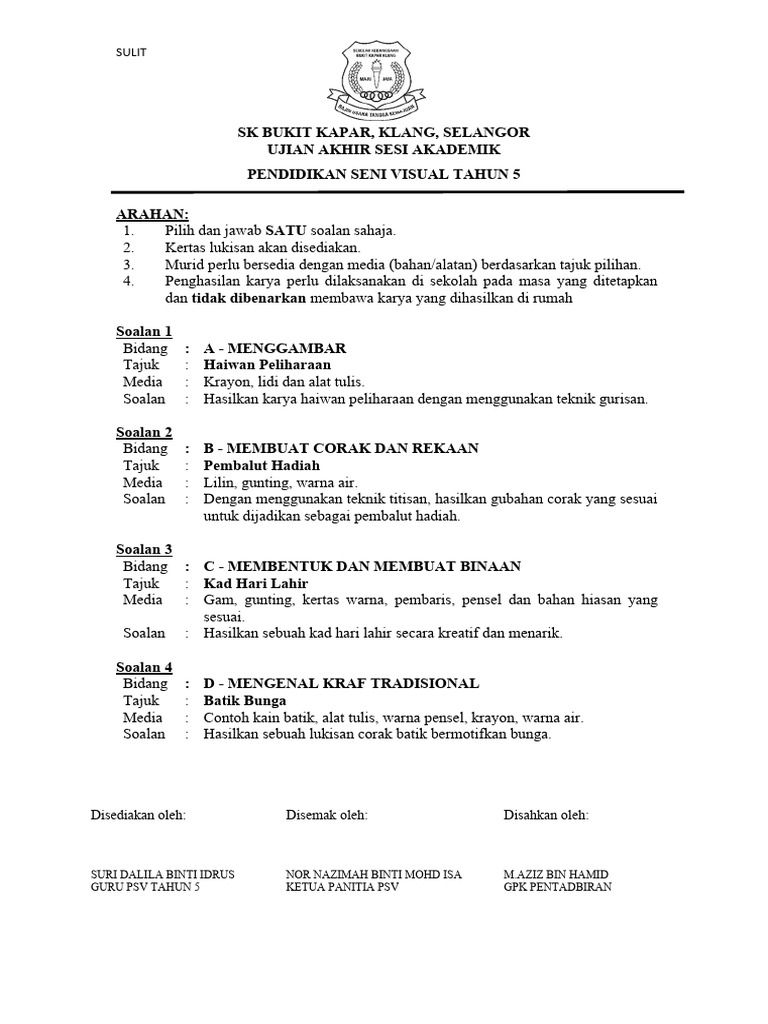 Psv t5 Uasa 2023 | PDF