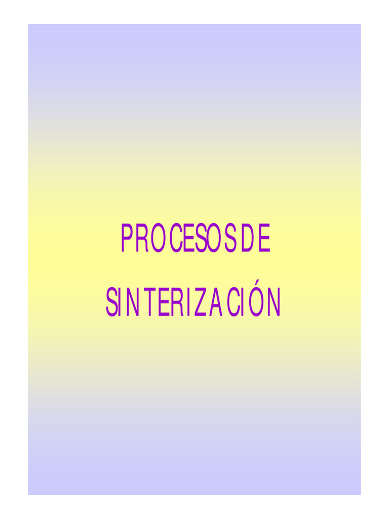 Sintetizacion | PDF | Sinterización | Materiales