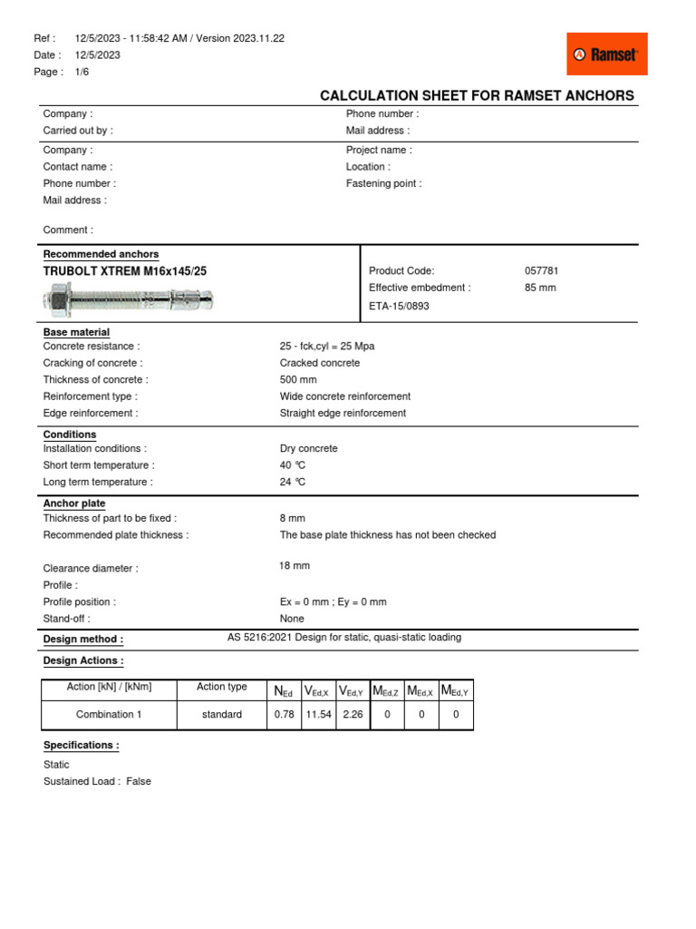 Trubolt Xtrem M16-05 12 2023 | PDF | Strength Of Materials | Applied ...