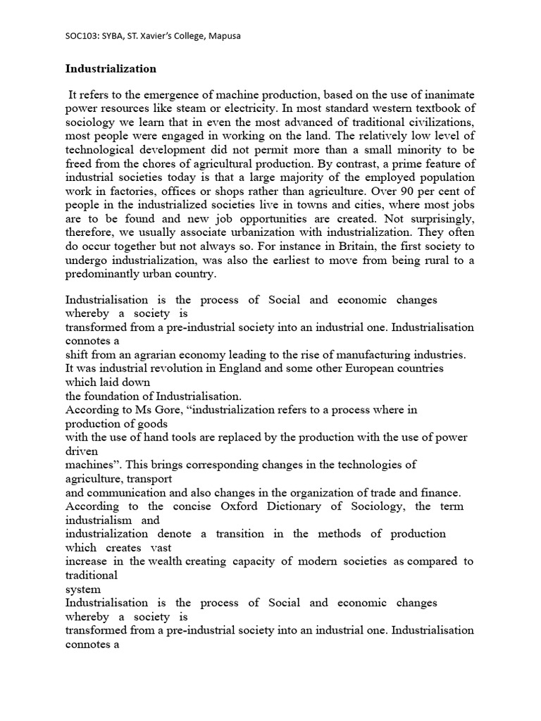 Industrialization | PDF | Industrialisation | Industrial Revolution