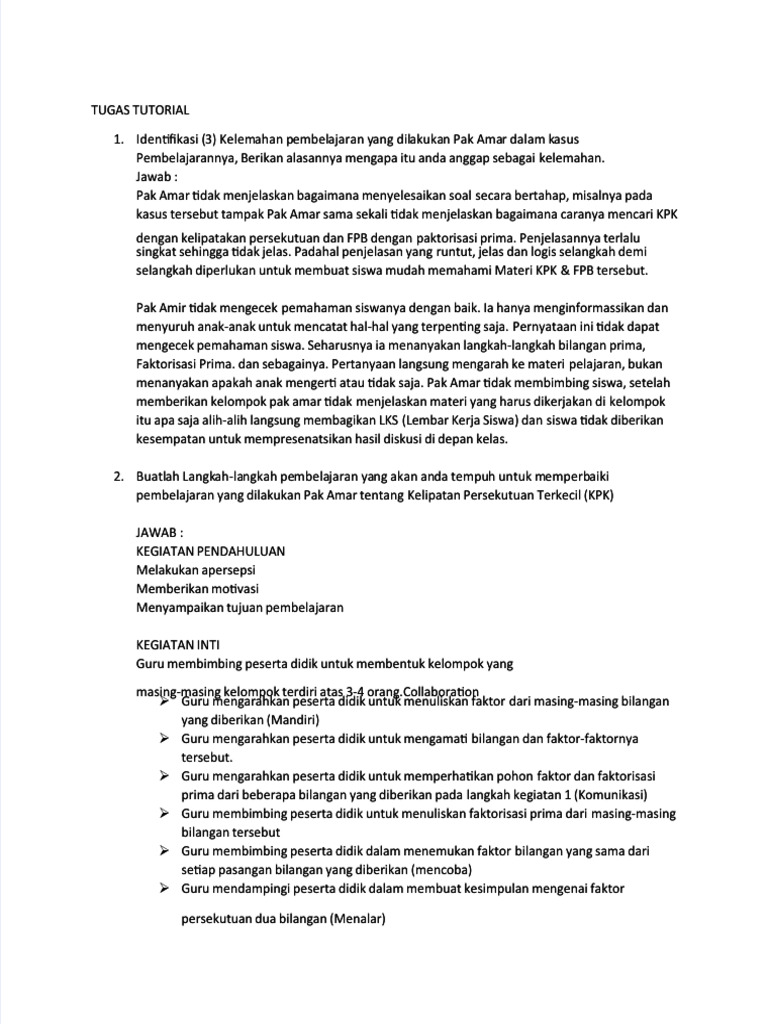 PDF Tugas Tutorial 3 Pak Amar - Compress | PDF