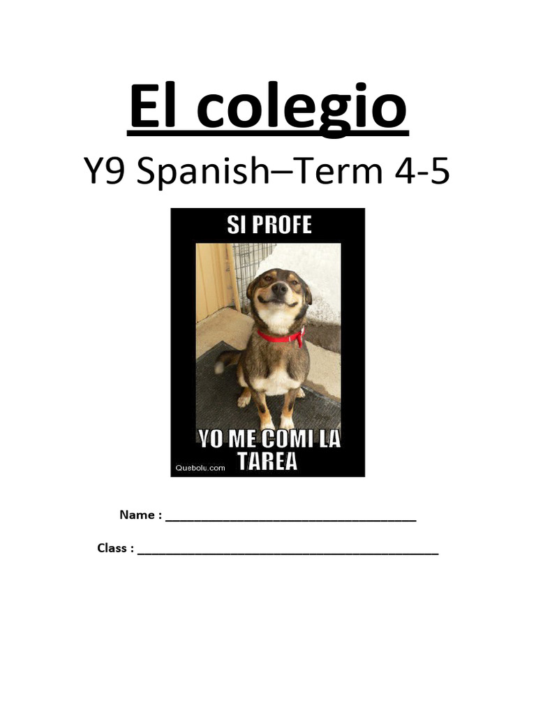 Evaluación Oral: Vida Escolar en Español | PDF | Crecimiento personal y ...