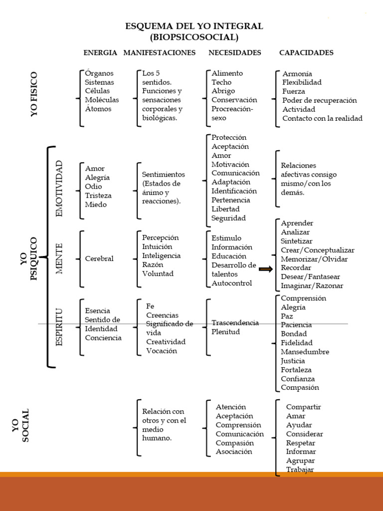 Esquemade Ly Ointegra | PDF | Amor | Psique (psicología)