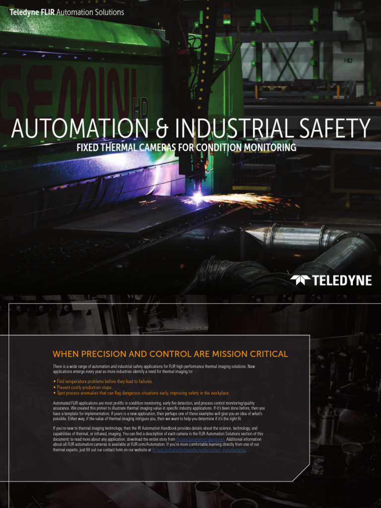 FLIR AutomationBrochure - EN | PDF | Thermography | Automation FLIR AutomationBrochure - EN | PDF | Thermography | Automation