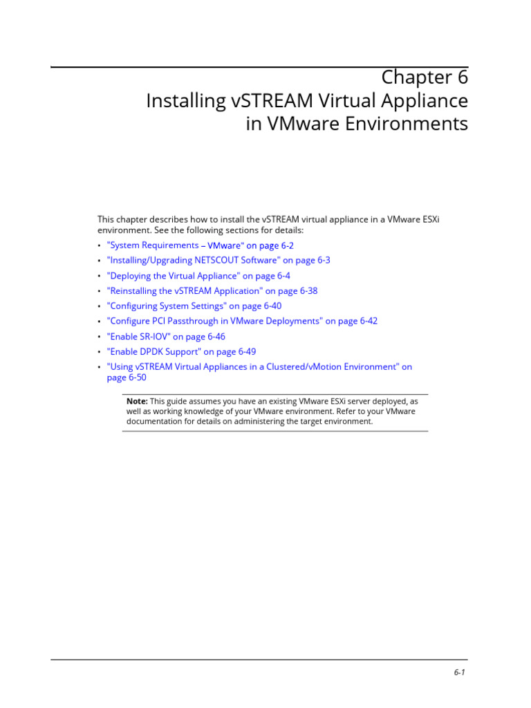 Installing Vstream VMware | PDF | Ip Address | Information Technology