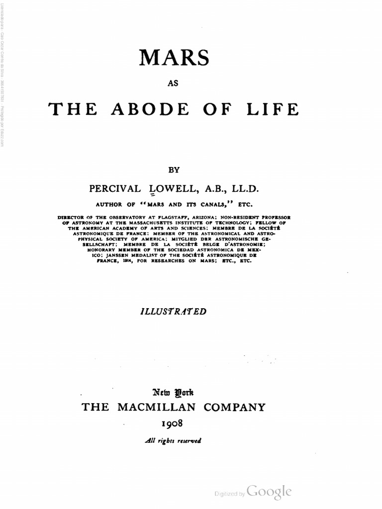 Mars As The Abode of Life | PDF | Mars | Earth