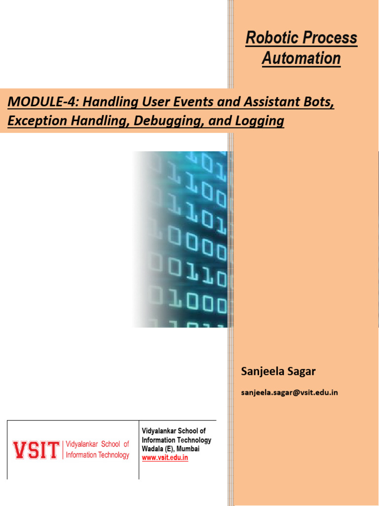 RPA Unit 4 DC | PDF | Keyboard Shortcut | Screenshot
