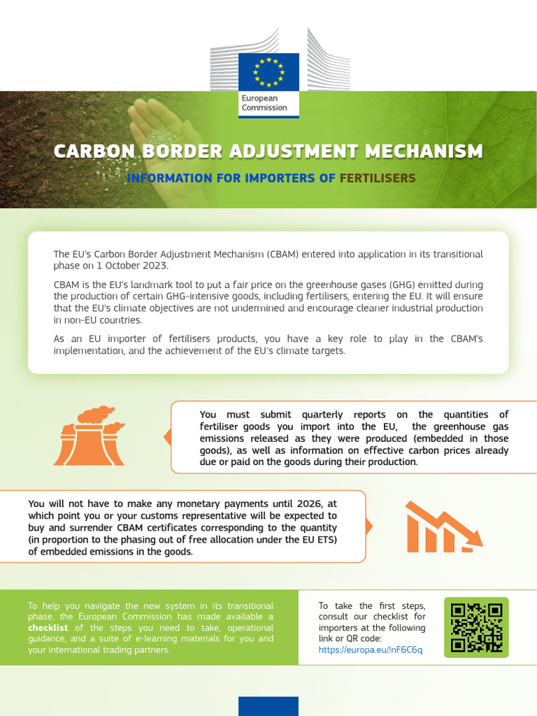 CBAM Factsheet - FERTILISERS - 1 | PDF | European Union | Greenhouse Gas