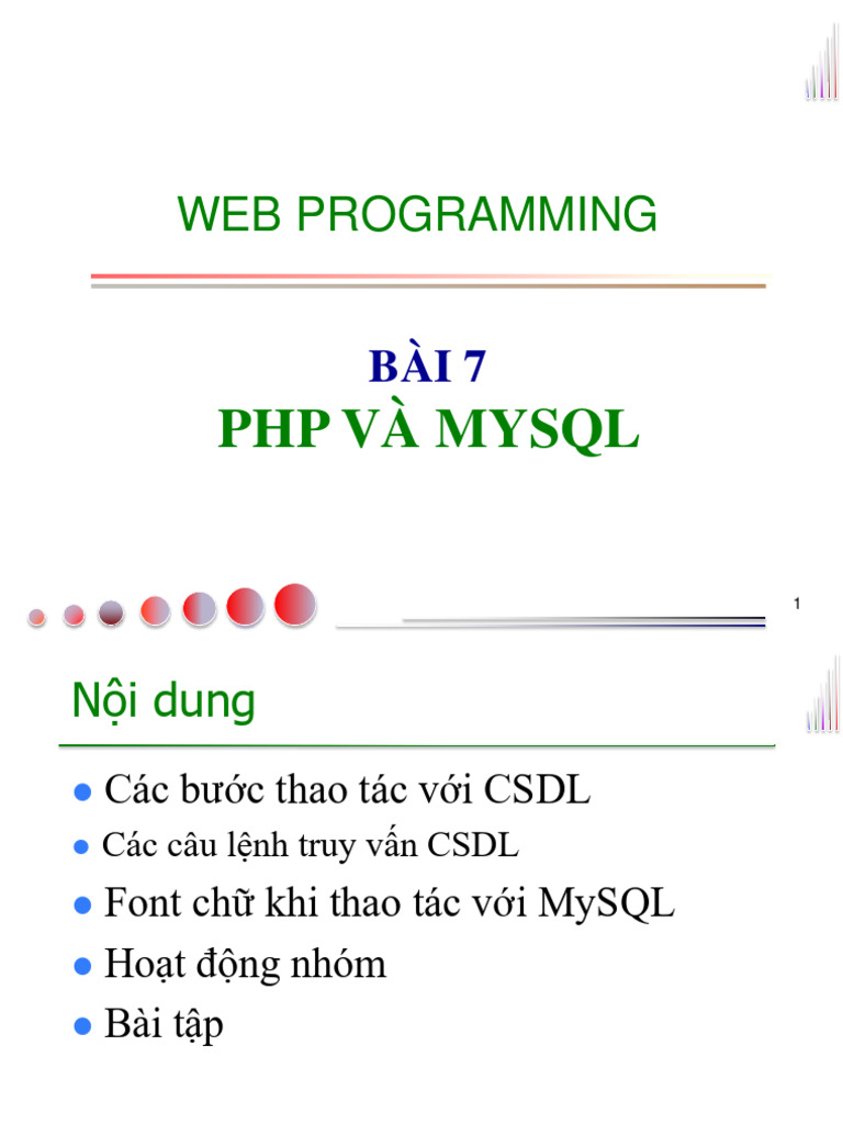 Bai6.1 PHPMySQL | PDF