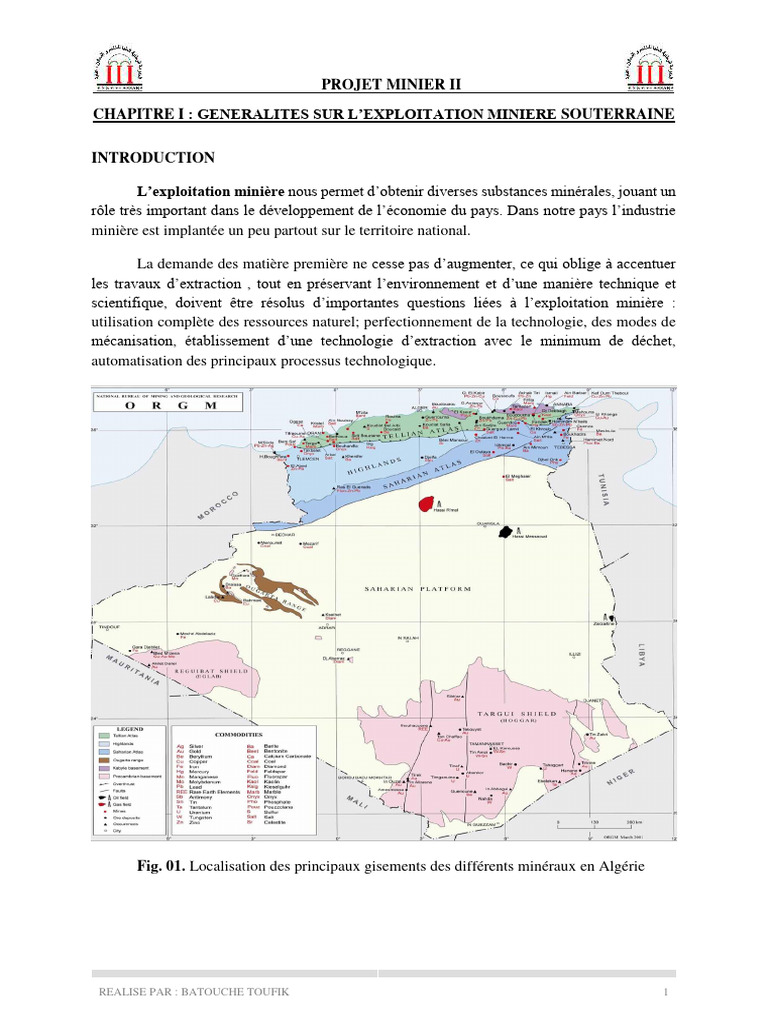 Généralités sur l'exploitation minière souterraine | PDF | Exploitation ...